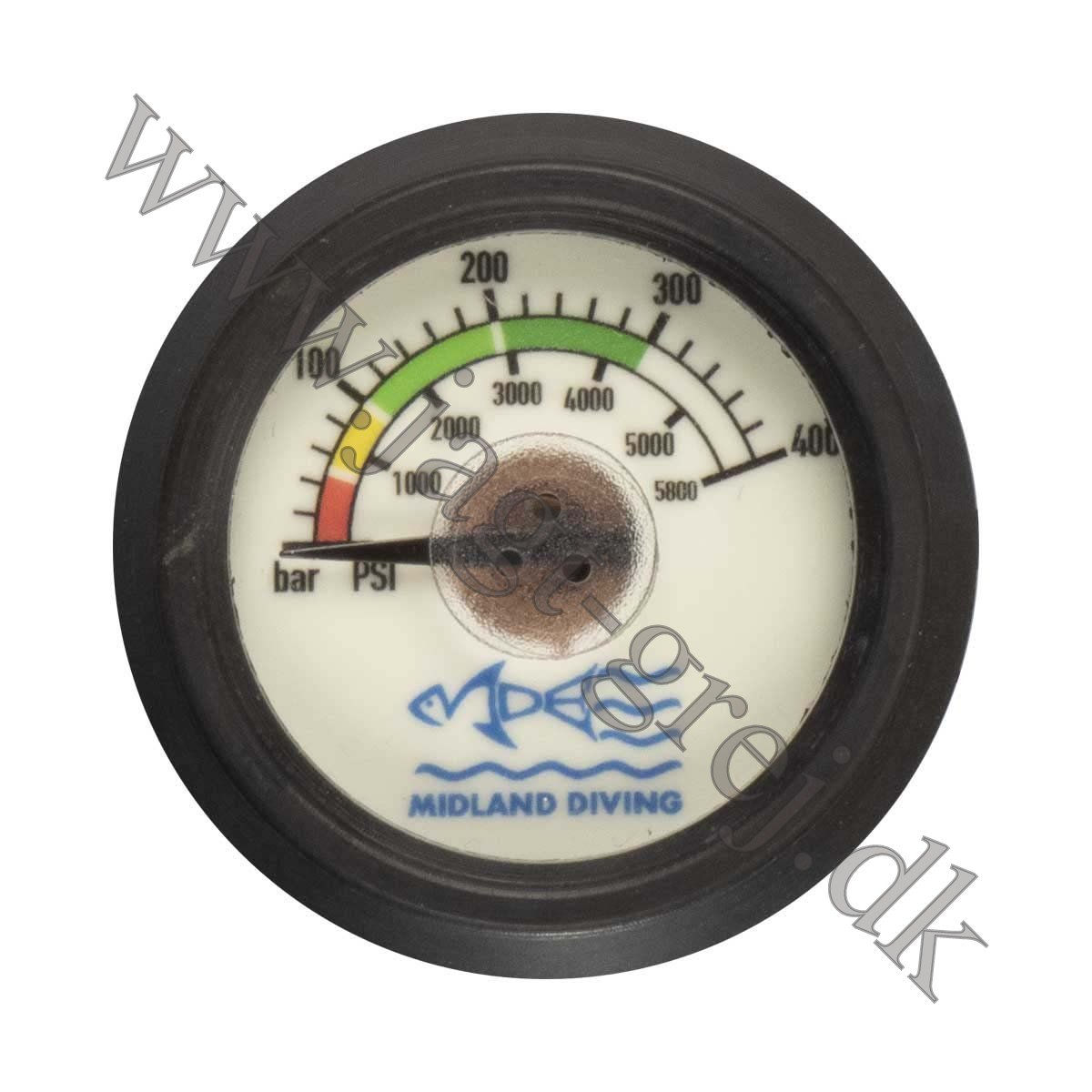 40 mm manometer 400 bar - PCP tilbehør - Andersen's Jagt-Grej